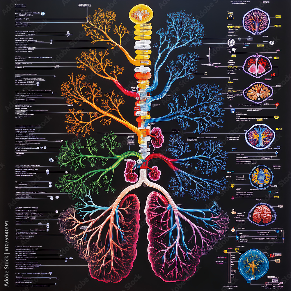 Human Anatomy Tree Respiratory System Cardiovascular System Nervous ...