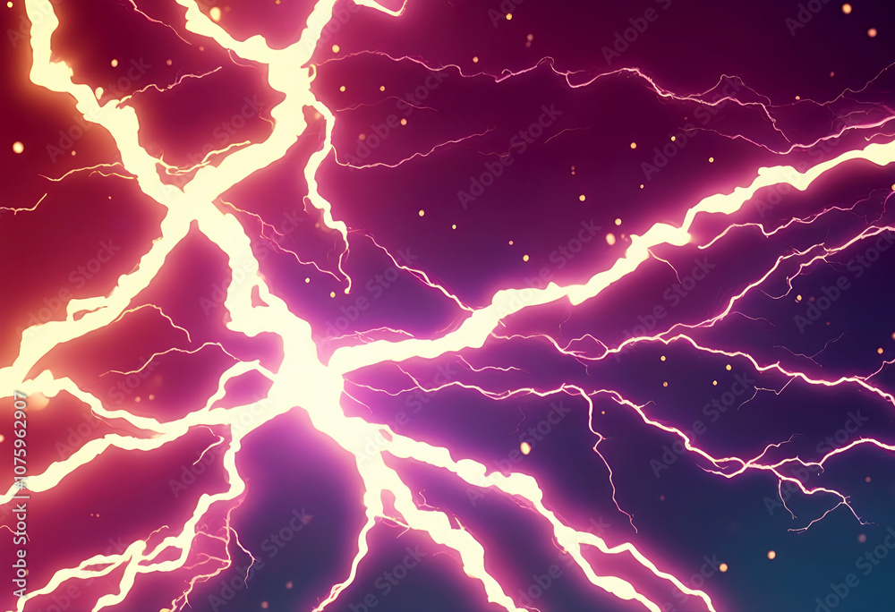 electric effect thunderstorm electricity set flower danger fire book ...