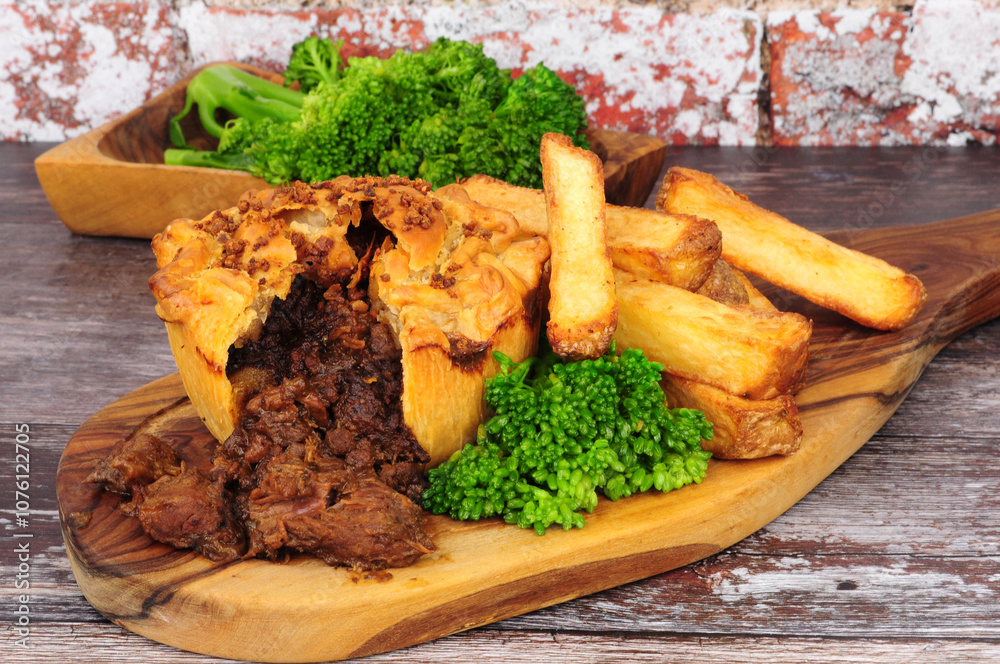 British beef pie meal, dry aged beef mince and shin meat with all ...