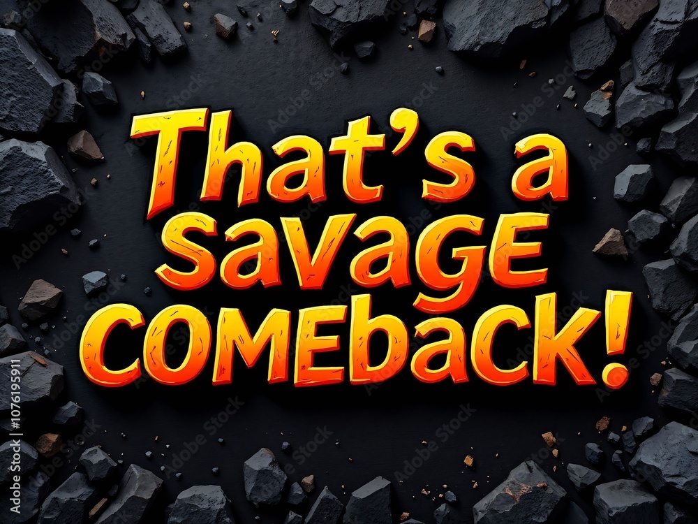 That’s a Savage Comeback!: A Bold 3D Background with Edgy Textures and ...