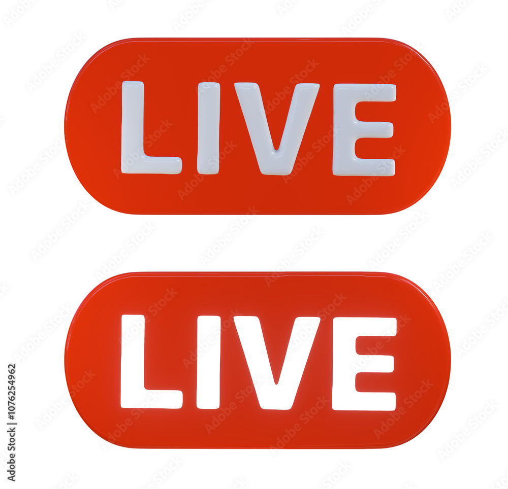 Live video streaming icon isolated on png transparent background. Live ...