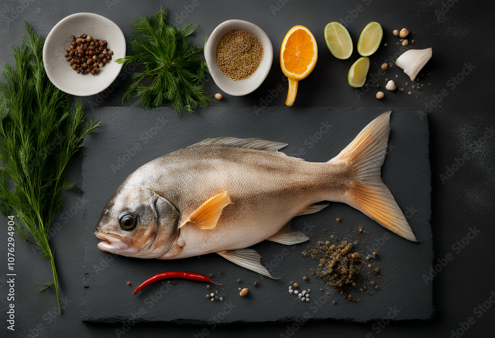 water fish underwater troat animal nature slate seafood background ...