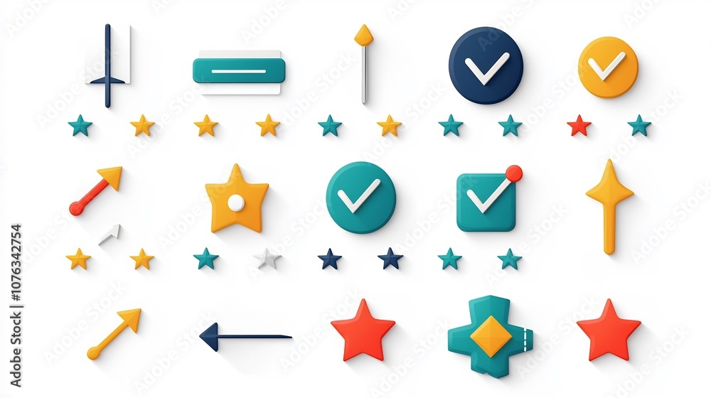 Vibrant Dropdown Menus and Priority Icons for Engaging Digital ...