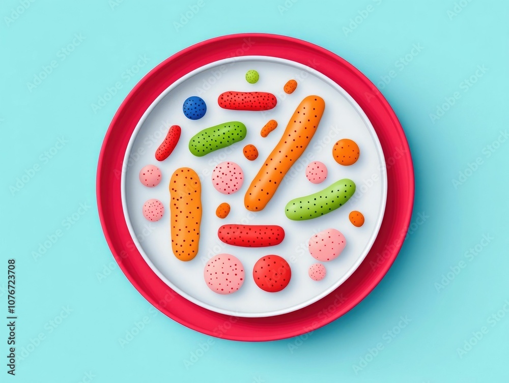 Flat design depicting the contamination and spread of foodborne ...