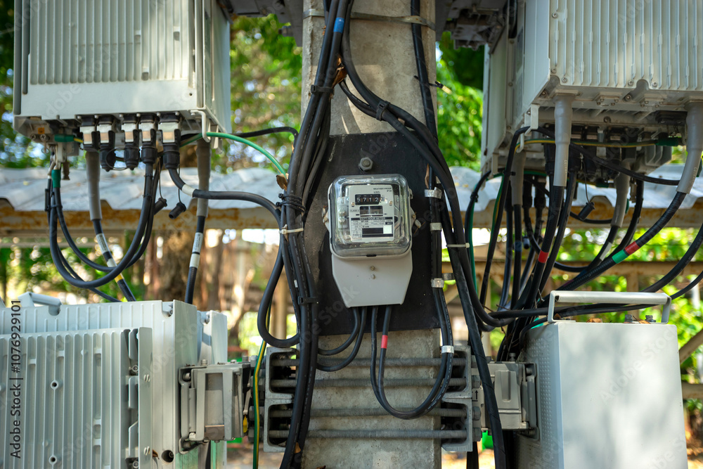 Electric meter Made to Measure Amount of AC power in the house and in ...