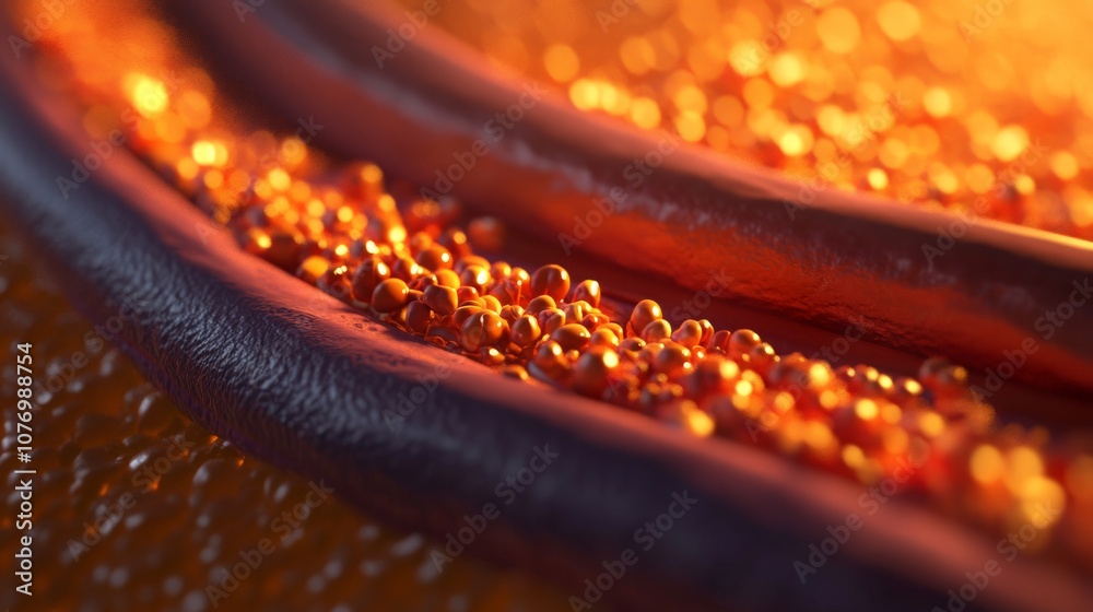 3D Coronary Arteries Model, detailed illustration highlighting the ...