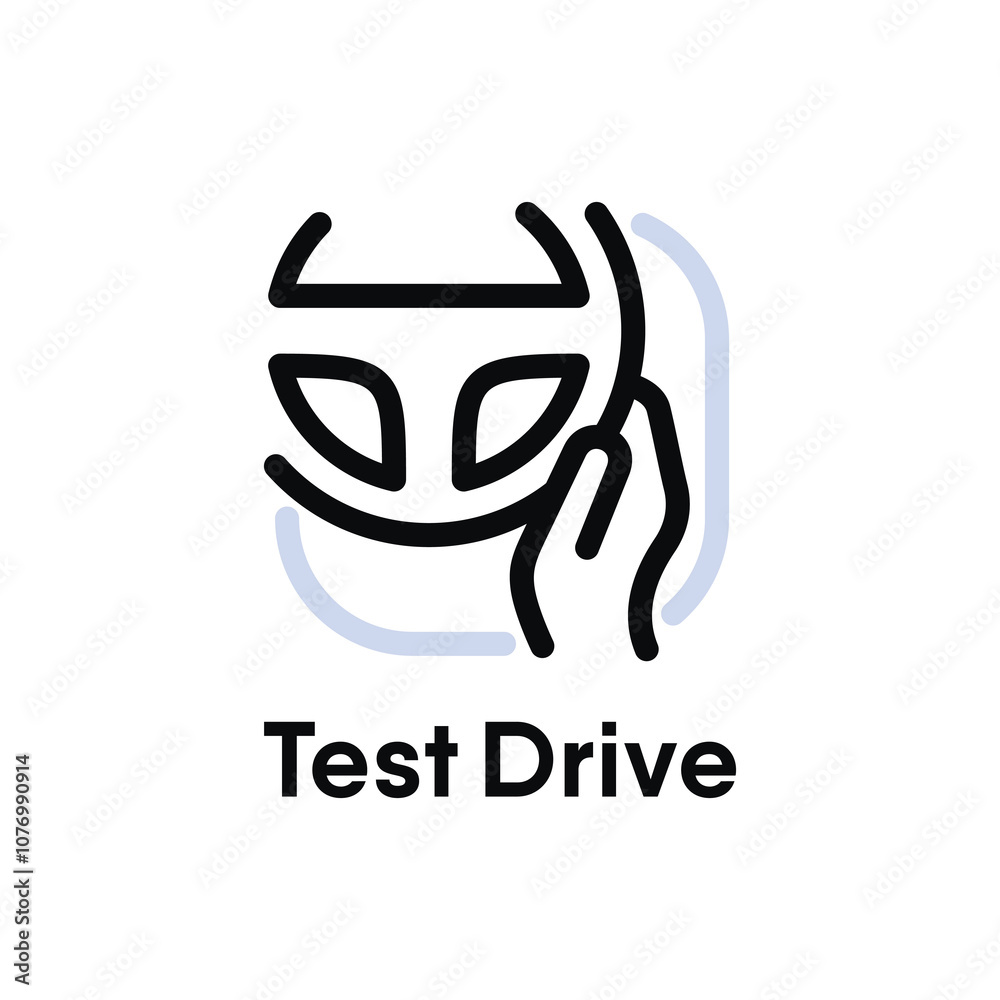 Test Drive vector information sign Stock Vector | Adobe Stock