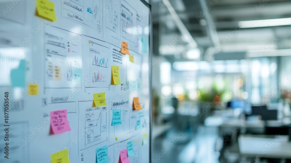 Collaboration Blueprint, vibrant whiteboard showcasing detailed ...