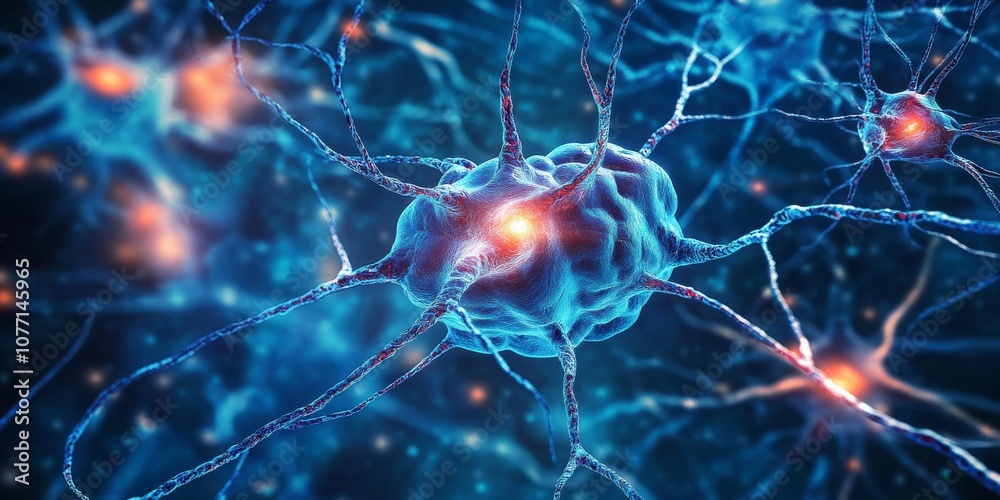 This image shows the pathways of nerves in the human brain. It was ...