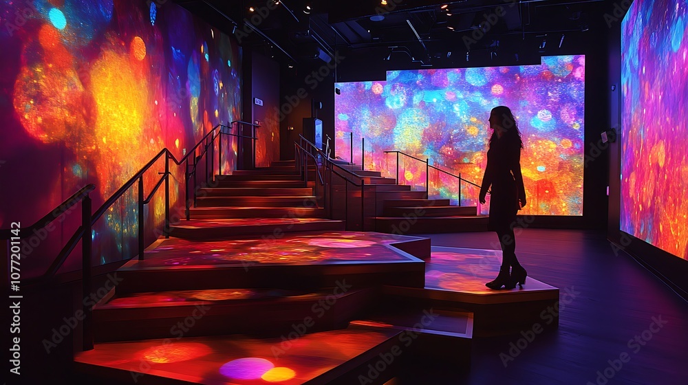 Interactive Art Installation, Customizable LED color lighting, Multi ...