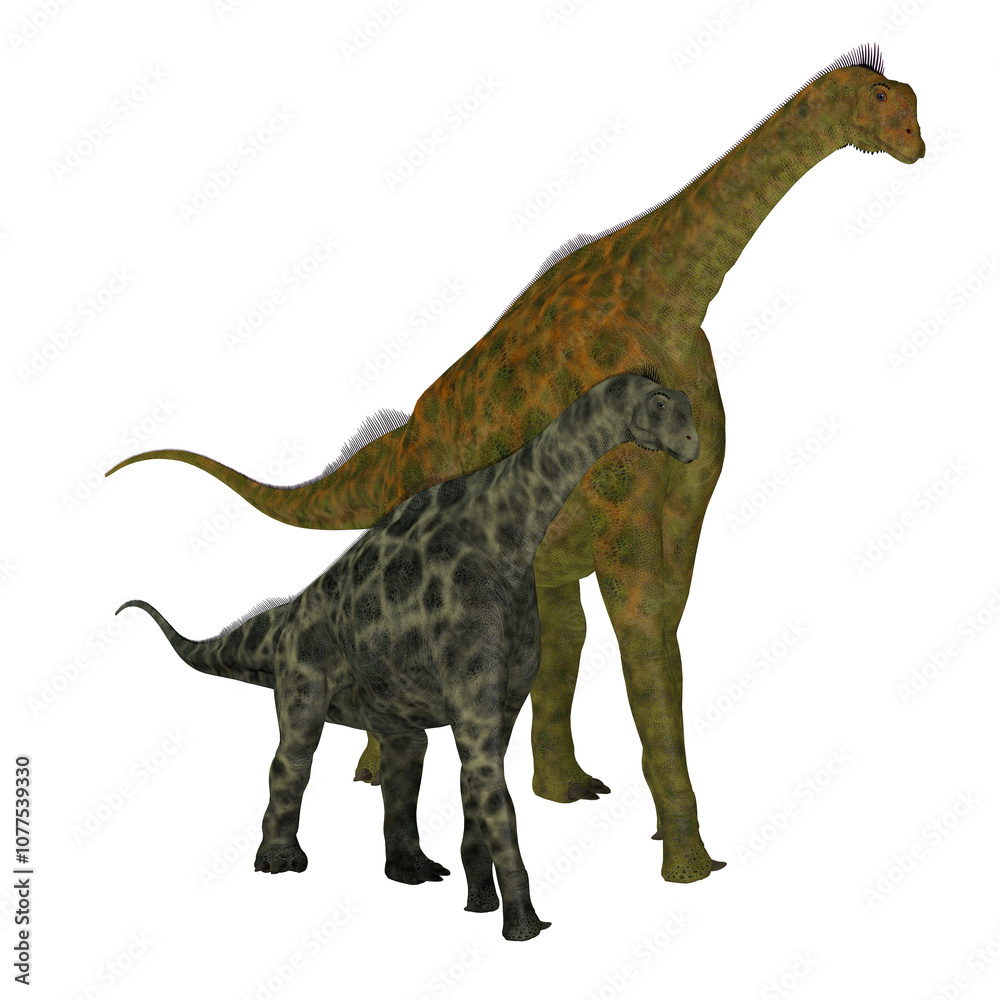 Atlasaurus Dinosaur with Juvenile - Atlasaurus was a herbivorous ...