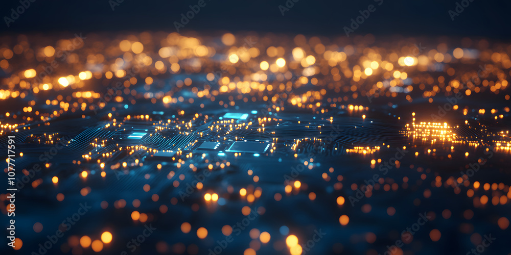 3D rendering CPU chip, technology, concept, style, CPU circuit integration, background ...