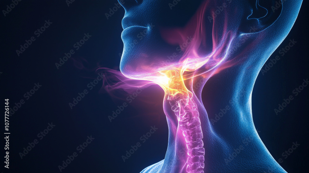 Esophageal tissue healing process illustrated in colorful diagram ...