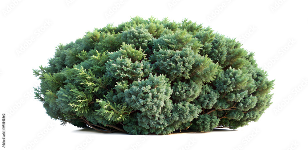 Collection of dense evergreen shrub foliage (Juniper, Cypress, Cedar ...