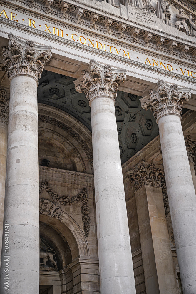 Corinthian Columns Of The Royal Exchange Building Facade At Bank ...