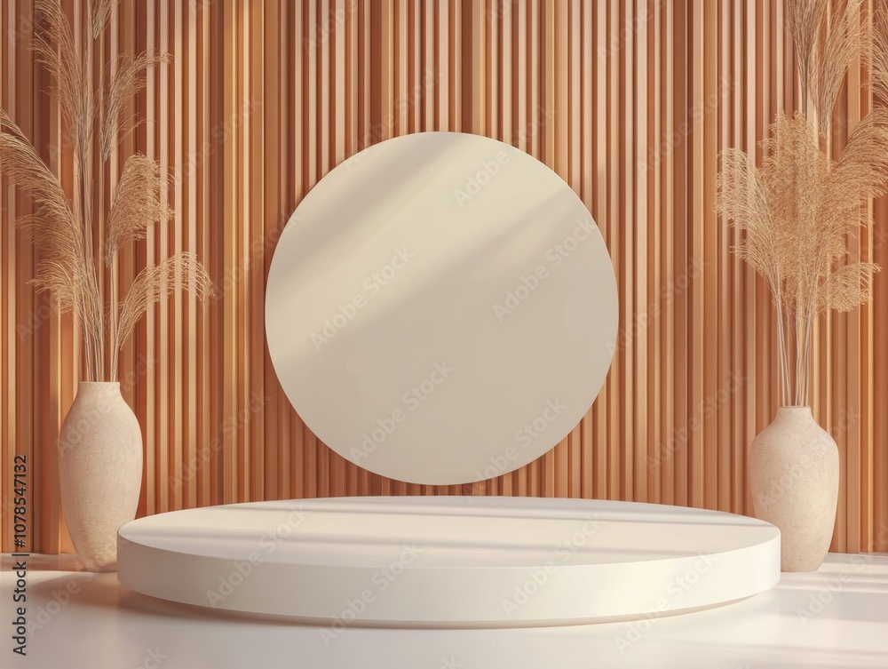 Showcase your designs with a modern and realistic podium mockup in high ...