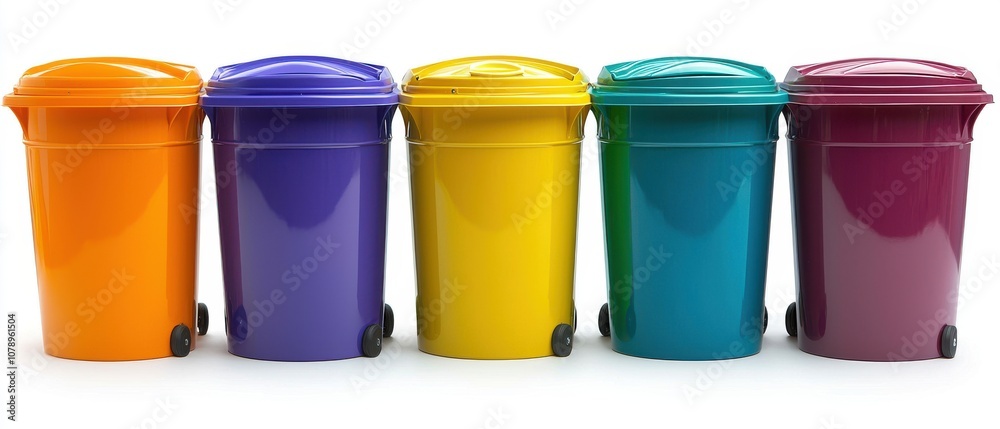 Explore the vibrant collection of colorful trash cans for effective ...