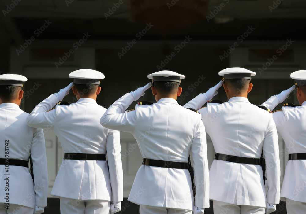 Filipino soldiers giving salute during ceremony military, glory and ...