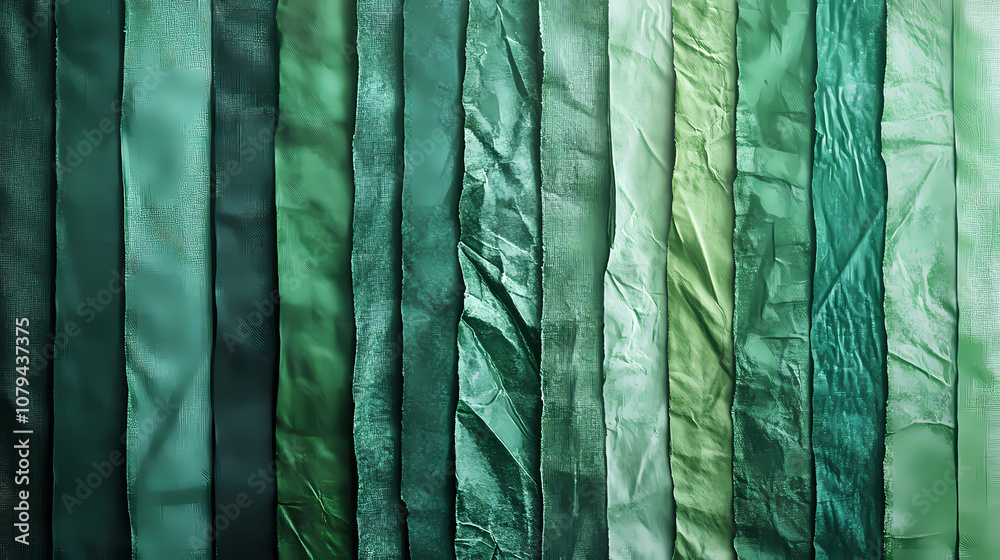 Green fabric texture as a background a row of green fabric pieces ...