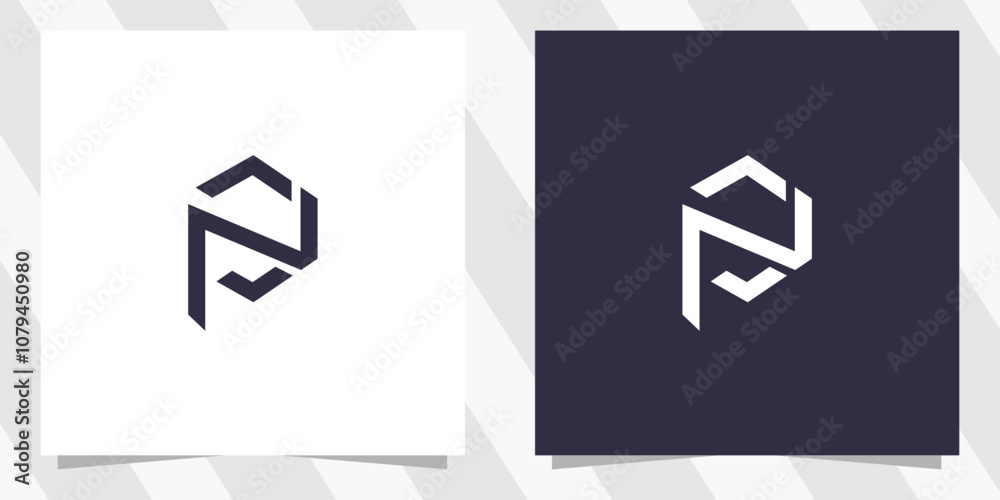letter pn np logo design vector Stock Vector | Adobe Stock