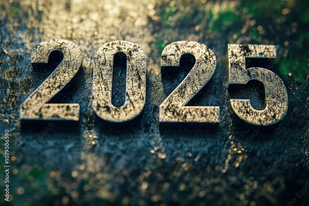 text "2025" , effect , photoshop mockup, ai Stock Illustration | Adobe ...