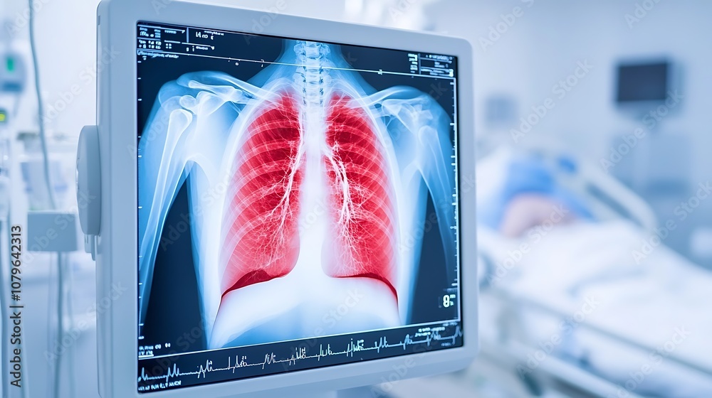 Detailed medical x ray image showing the internal structures of the ...