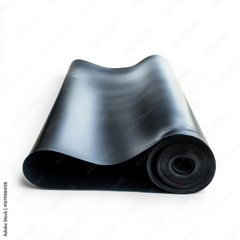 Sheet of HDPE with a smooth, flexible surface. isolated on transparent ...