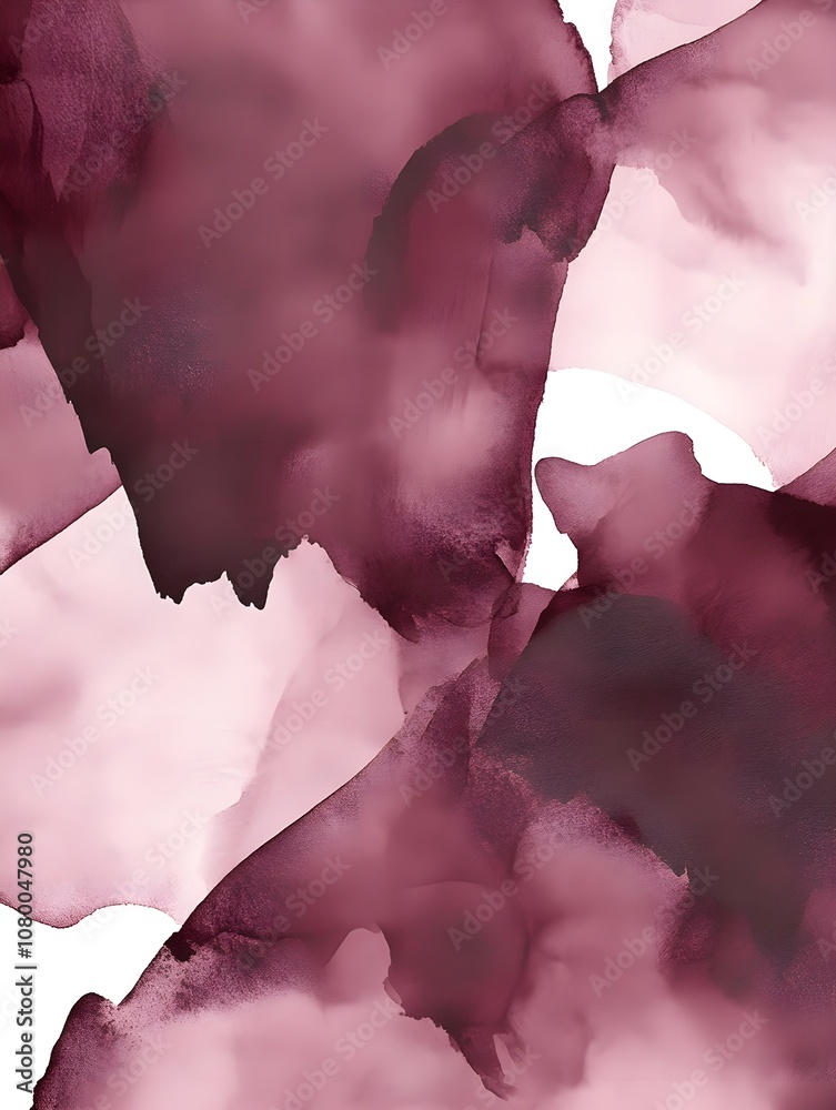 Rich burgundy watercolor texture blending into lighter shades, for a ...