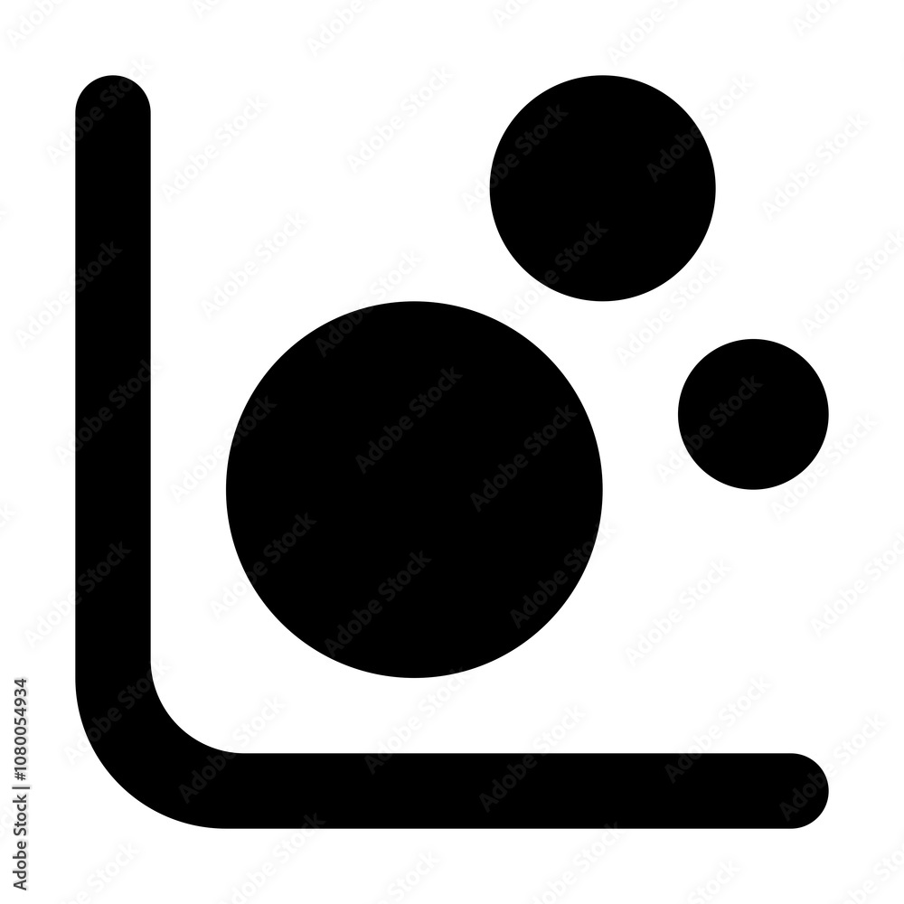 Vector de Stock Modern, minimalist chart and graph icons, ideal for ...