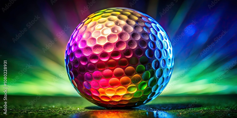 Isolated Golf Ball on Transparent Background for Sports Graphics ...