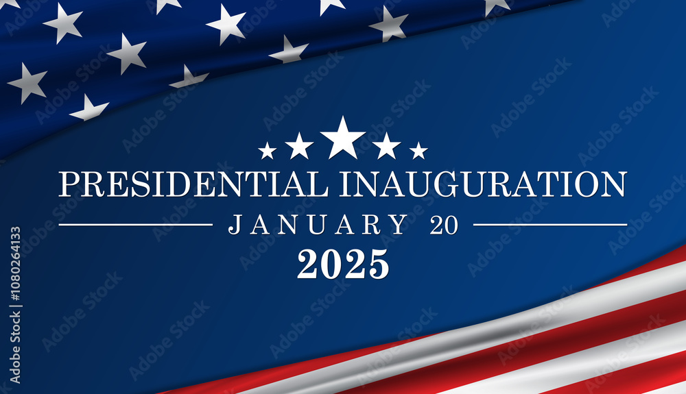 2025 US Presidential Inauguration banner Stock Illustration | Adobe Stock