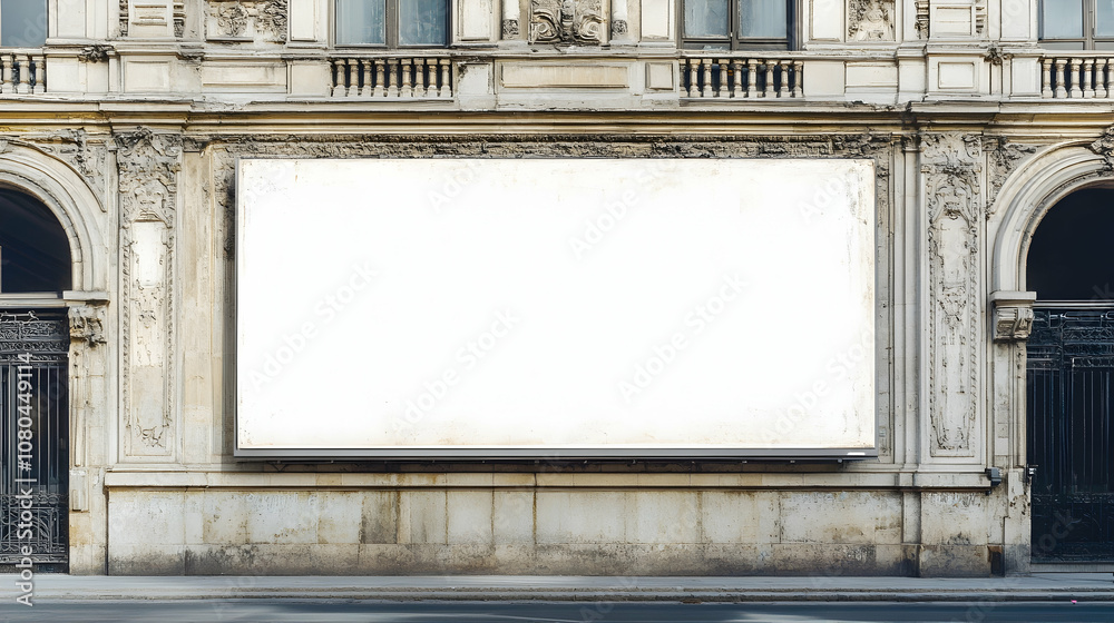 Outdoor Billboard in Classic City a?" Blank advertising billboard on a ...