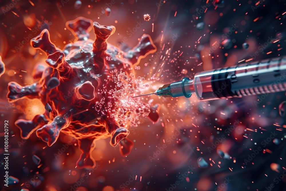 Ilustração technologies behind vaccine development such as mRNA or ...