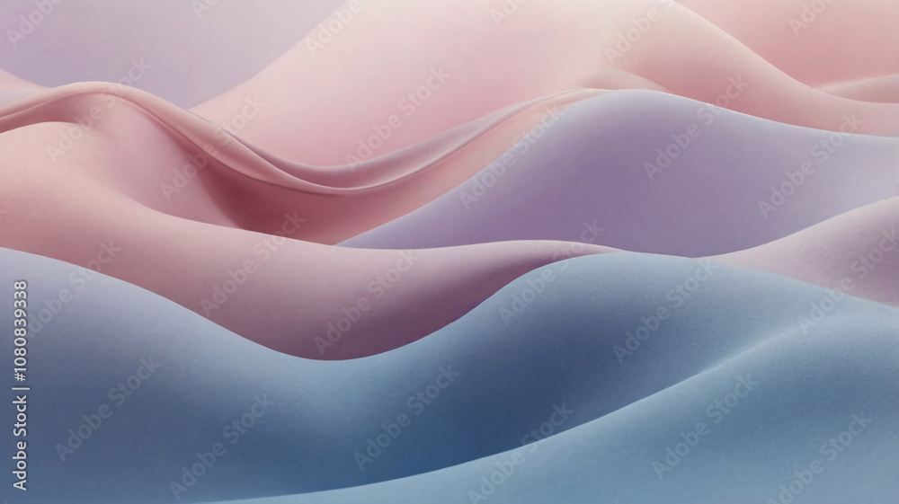 Soothing Pastel Waves Seamless Background for Textiles, Digital Art ...