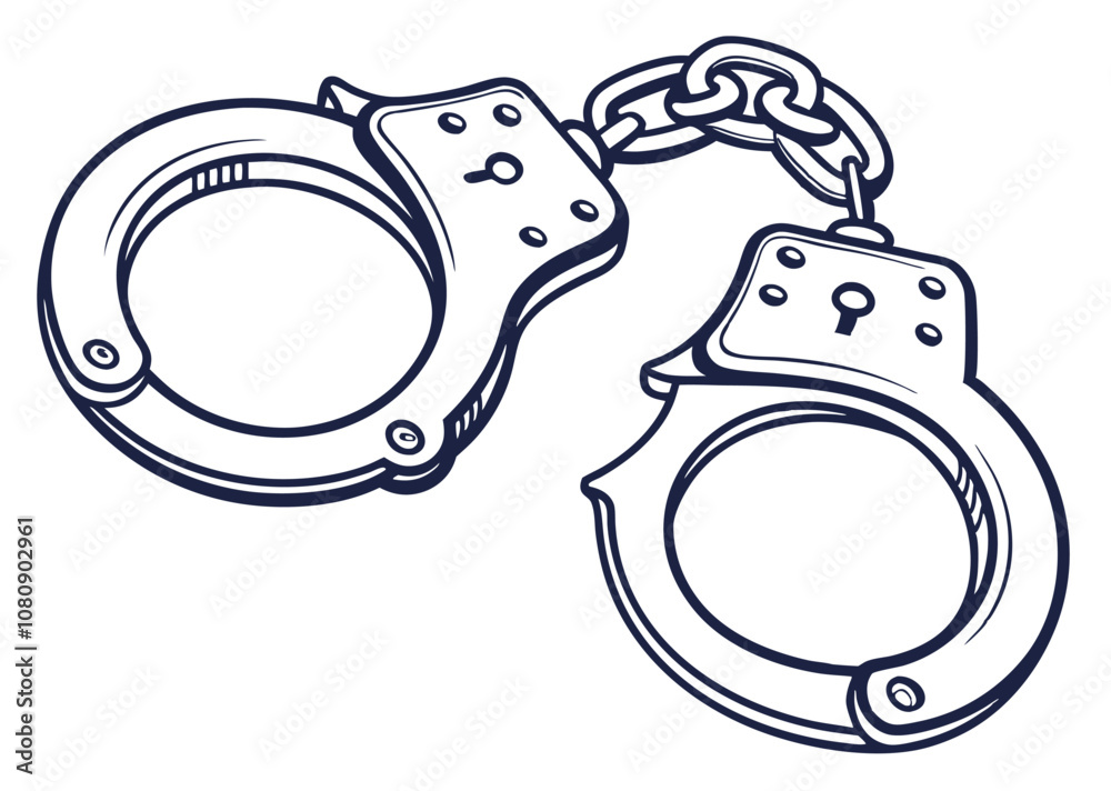 handcuffed silhouette icon vector illustration. Stock Vector | Adobe Stock