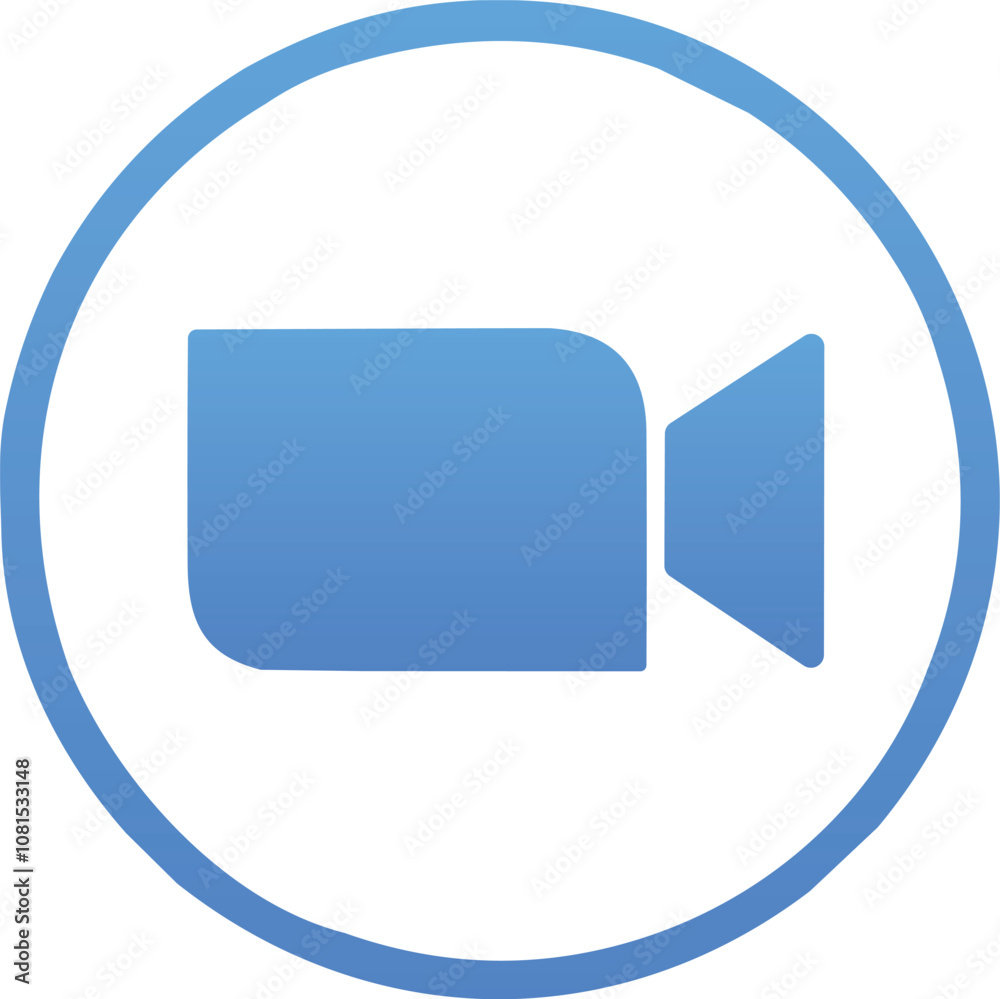 Zoom app logo. Application for video communications with cloud platform ...