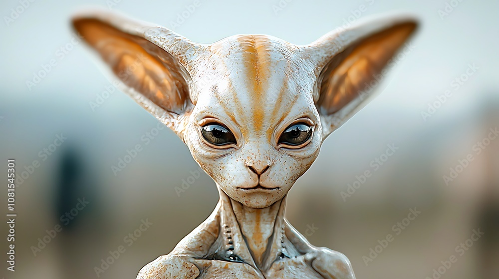 The alien human animal hybrid illustration features a humanoid creature ...
