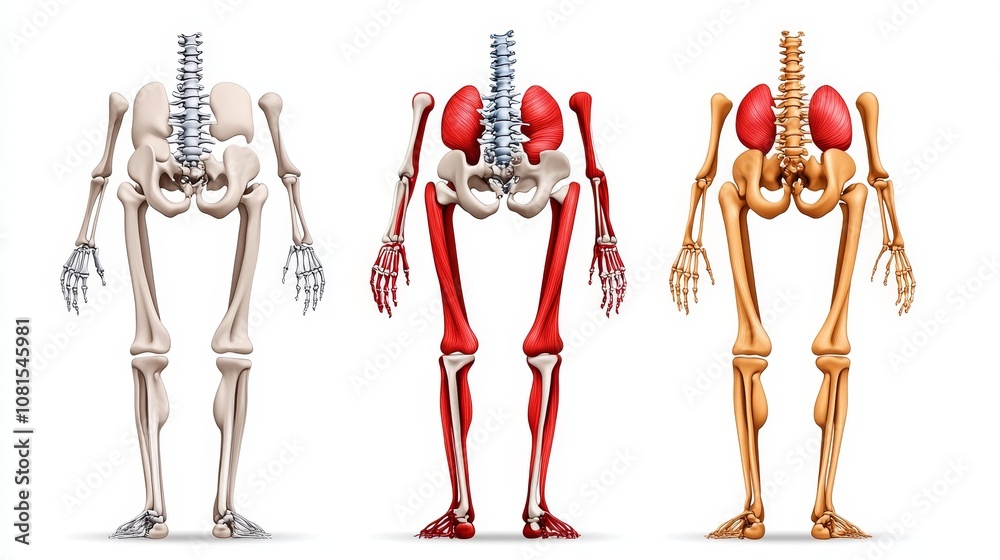 Human Skeletal System Anatomy Bones Muscles Posterior View Medical ... Human Skeletal System Anatomy Bones Muscles Posterior View Medical ...