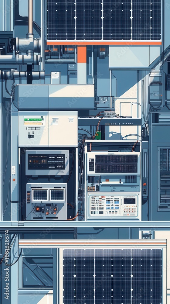 Exploring the inner workings of a solar power plant cutaway renewable ...
