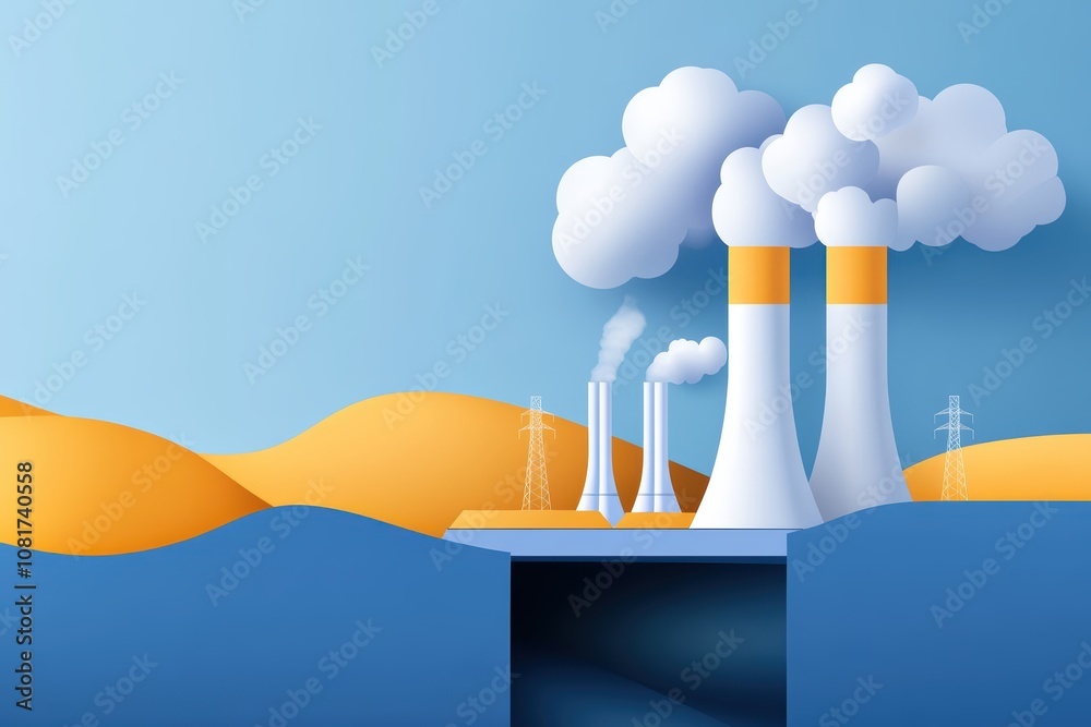 Infographic-style layout of a nuclear energy cycle, showcasing how ...
