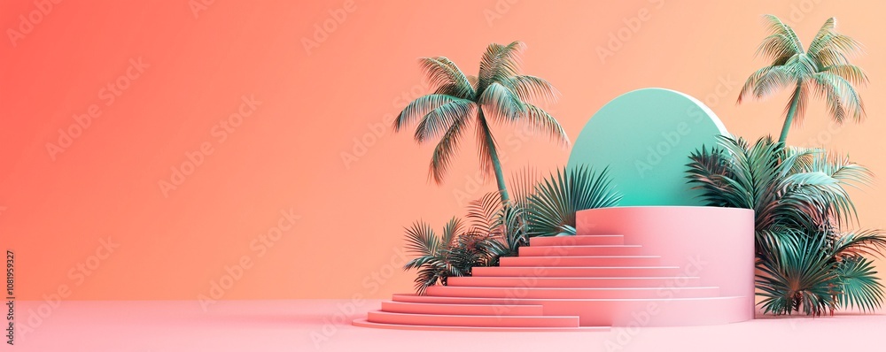 advertising preview mockup, vibrant colors with high contrast, striking ...