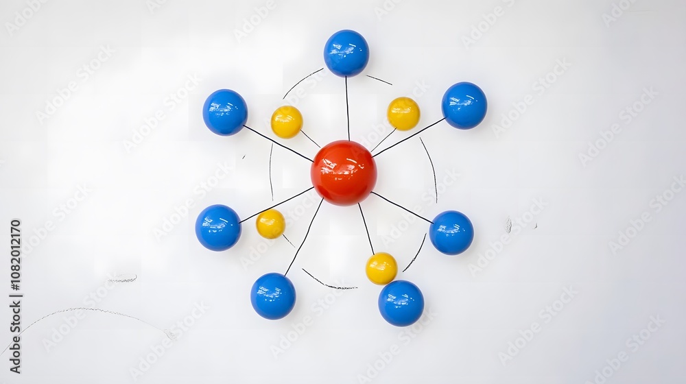 Atomic splitting diagram showing the process of nuclear fission, where ...