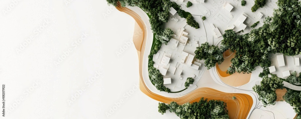 Technical urban planning diagram highlighting zoning allocations ...