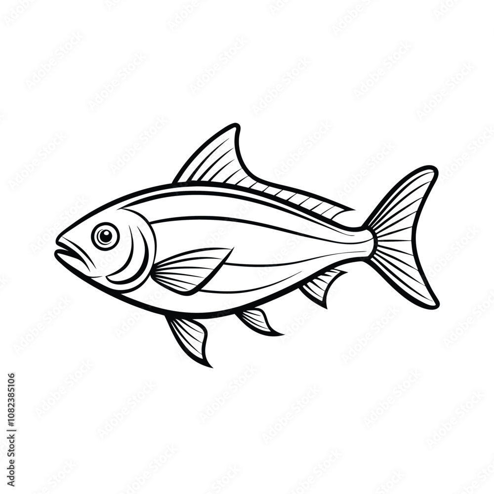 Hilsa, hilsha, ilisha design, labeled line art and linocut vector ...