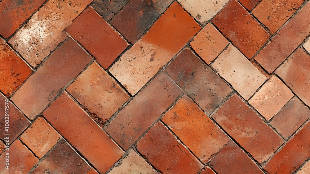 Red Brick Pavement Texture: Seamless Tileable Background for Design ...