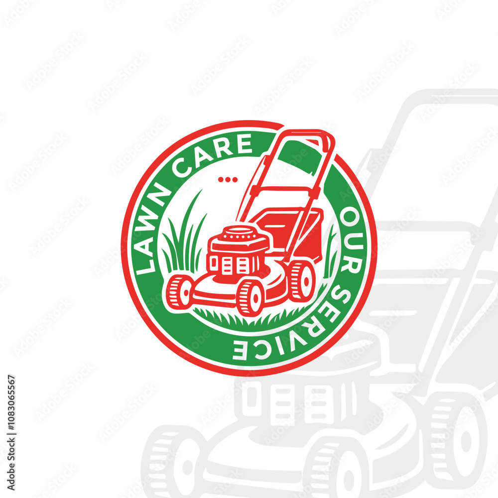 Lawn Care Business Logo, Landscaping Company Emblem Garden Maintenance ...