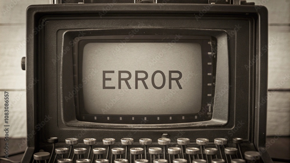 Technical Difficulties Screen, Error Screen, System Failure, Offline ...