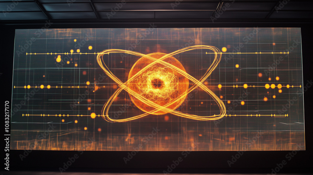 Atomic splitting diagram showing the process of nuclear fission, where ...