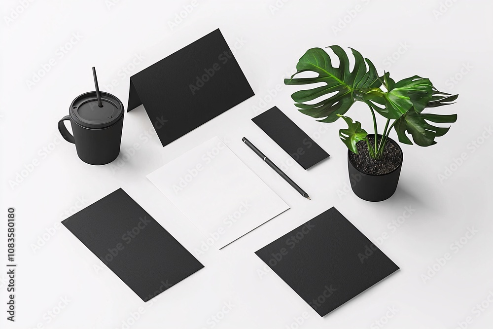 Professional portfolio branding mockup for a graphic design agency ...