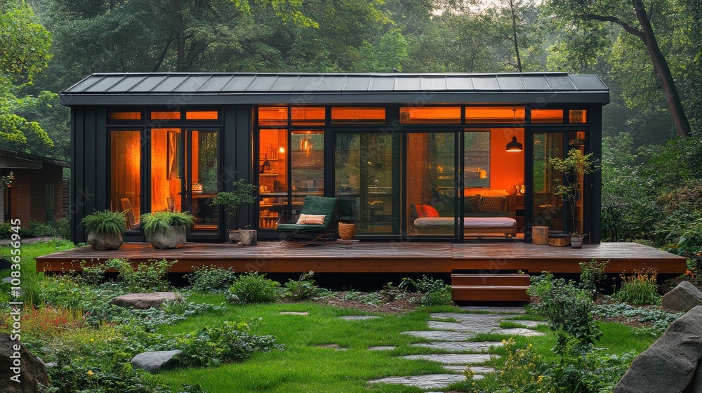 Exterior painting for tiny homes, focusing on compact designs and ...
